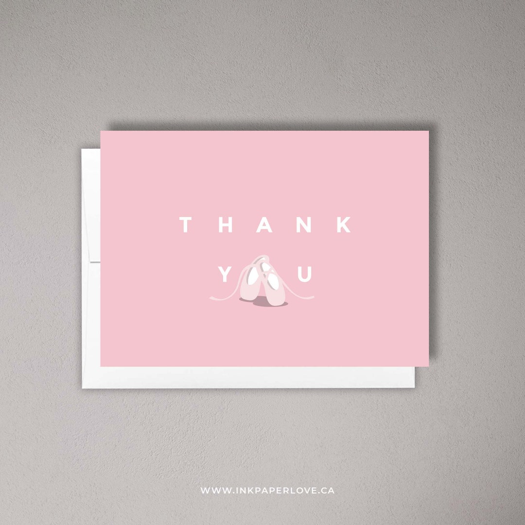 DANCE THANK YOU Card, Dance Shoes, Dance Gifts, Dance Instructor Gift ...