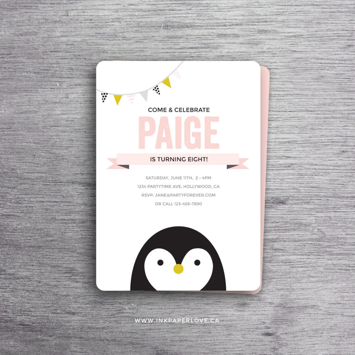 PENGUIN PARTY INVITATION Printable Penguin Birthday Party - Etsy