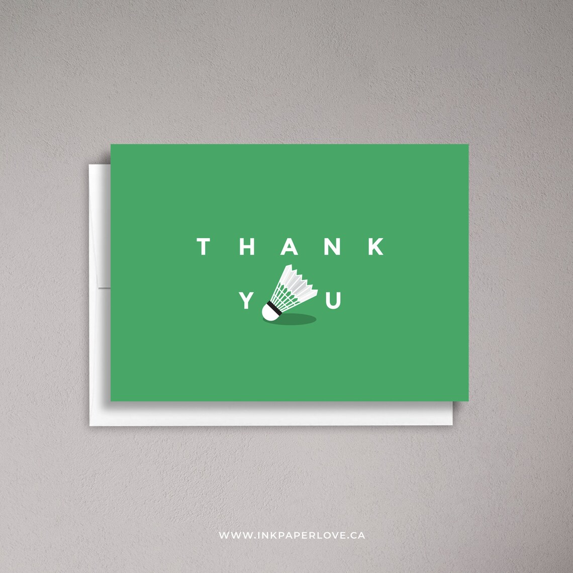 BADMINTON THANK YOU Card for Badminton Coach Gifts, Team Manager Gift ...