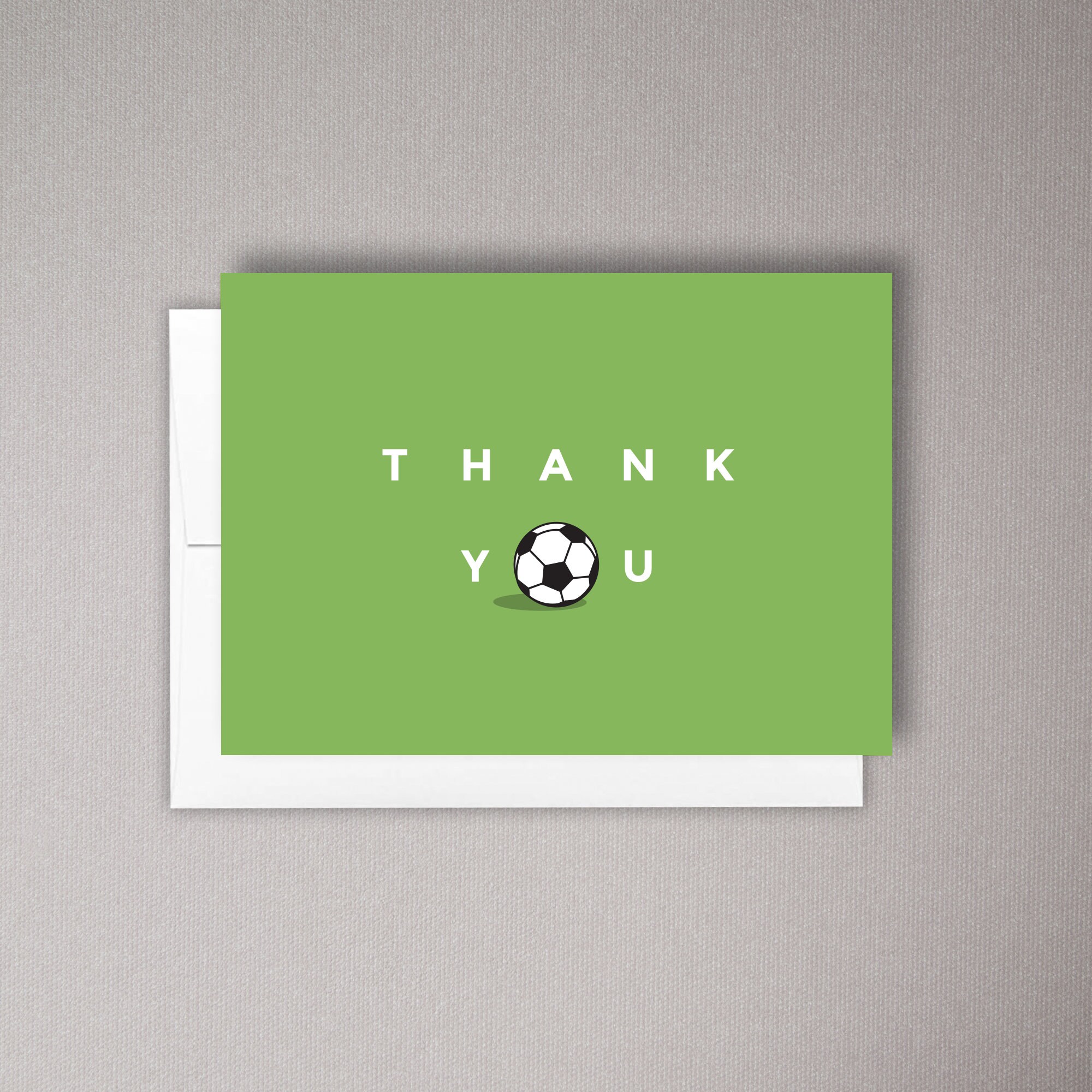 SOCCER THANK YOU Card for the Soccer Coach or Team Manager of Your ...