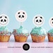 PANDA CUPCAKE TOPPERS Are Printable for Kids Birthday Party - Etsy