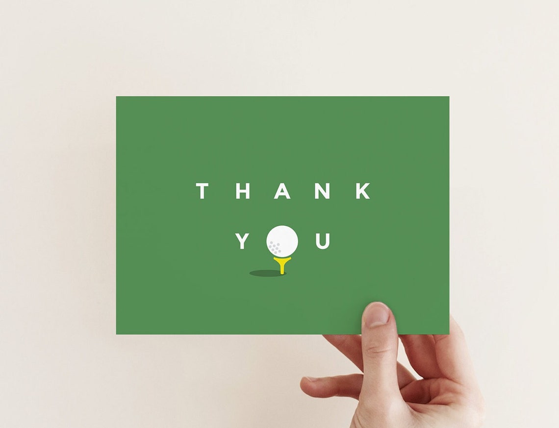 GOLF THANK YOU Card for the Golf Coach of Your Child's Sports Team, or ...