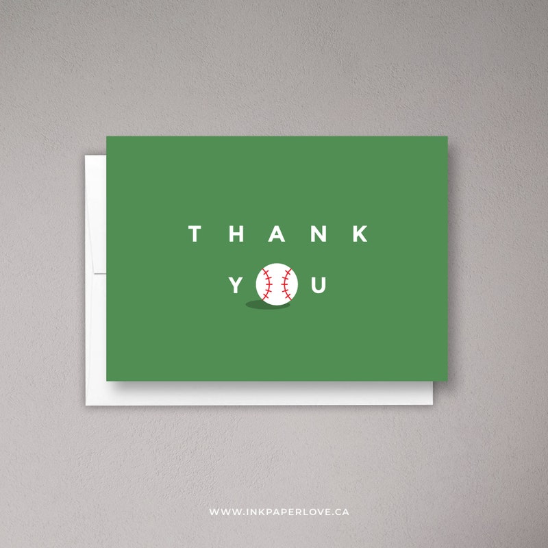 Baseball Thank You - Etsy