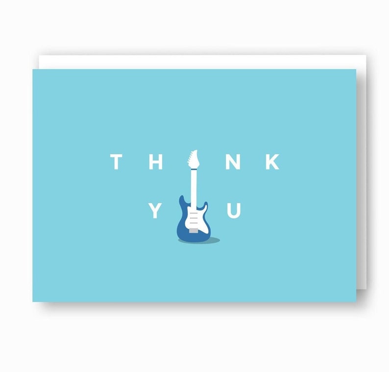 Guitar Teacher Thank You Card, Music Instructor Gift From Student for ...