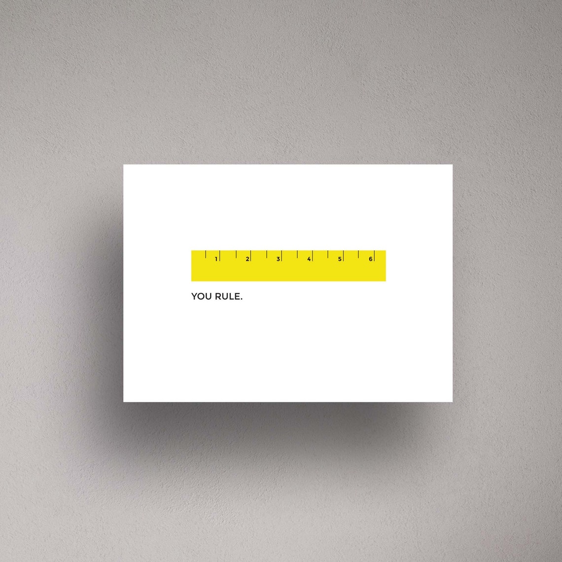 YOU RULE CARD Fathers Day Friends Friendship Friendship - Etsy