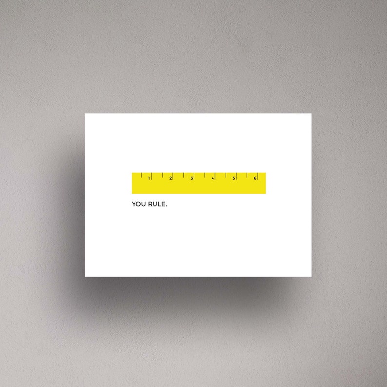 YOU RULE CARD Fathers Day Friends Friendship Friendship - Etsy