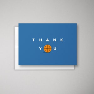 BASKETBALL THANK YOU Card for the Basketball Coach of Your Sports Team ...