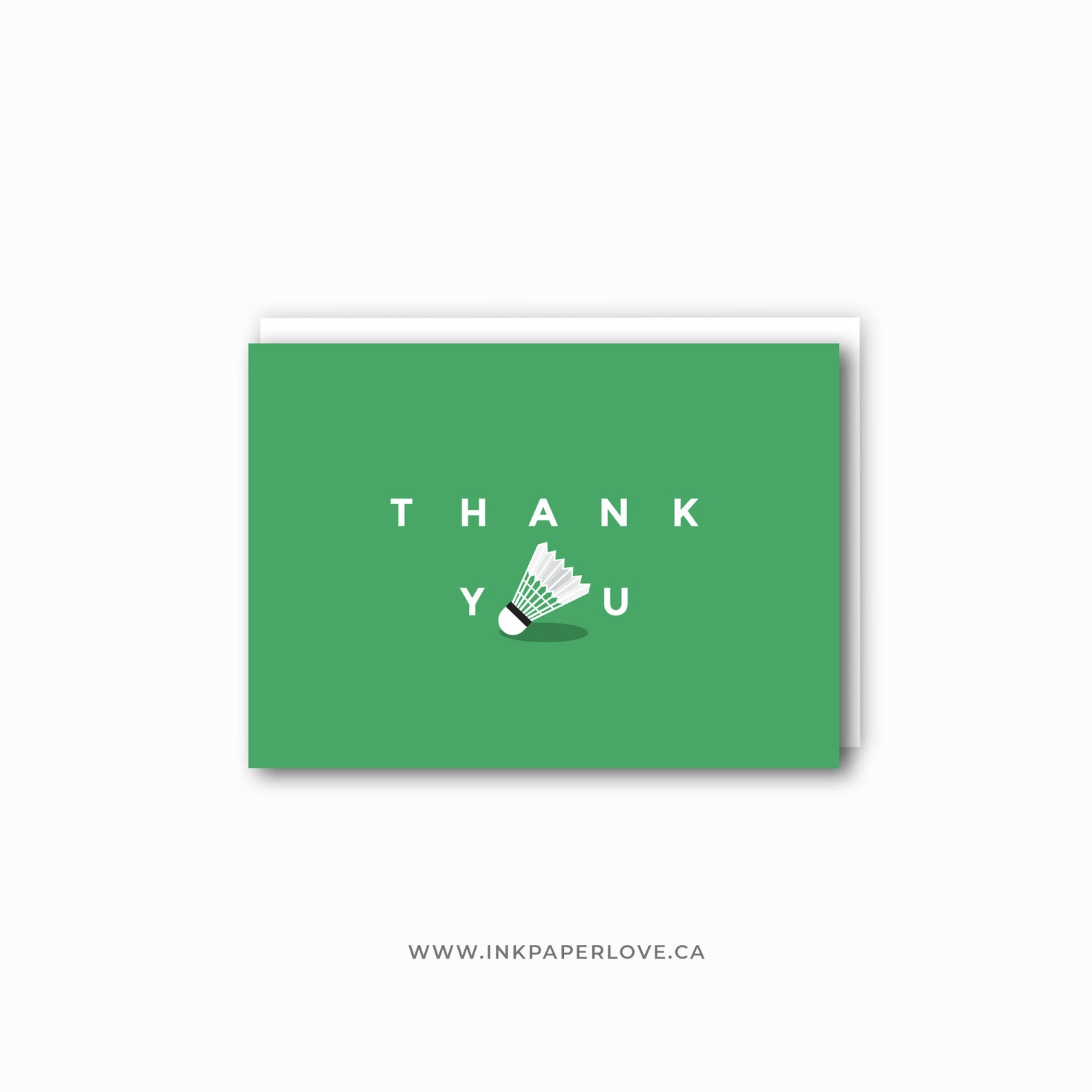 BADMINTON THANK YOU Card for Badminton Coach Gifts, Team Manager Gift ...