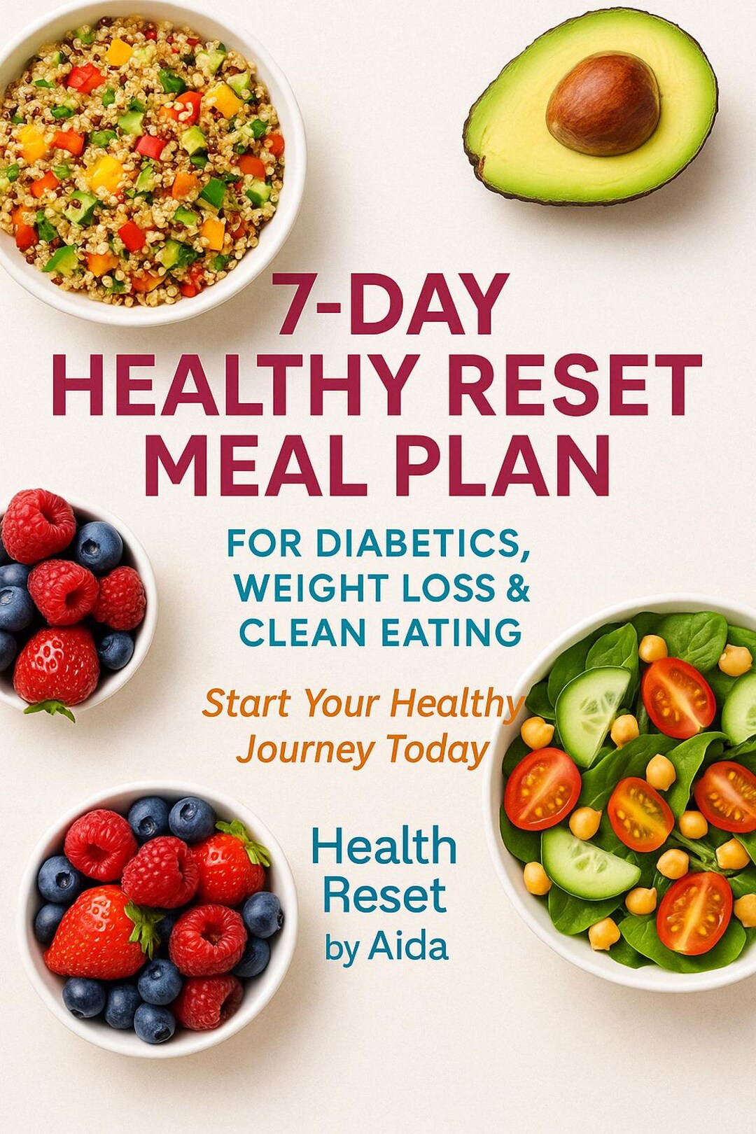 7-day Healthy Reset Meal Plan – Diabetic, Weight Loss & Clean Eating - Etsy