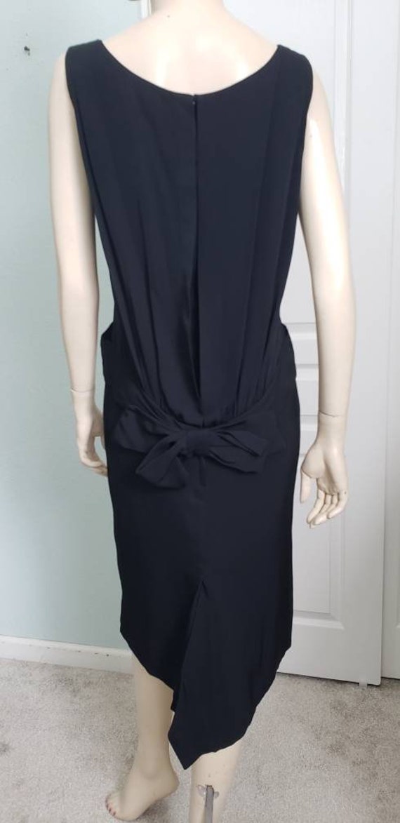 1950s Ceil Chapman Sack Dress with Pleated Back / 195… - Gem