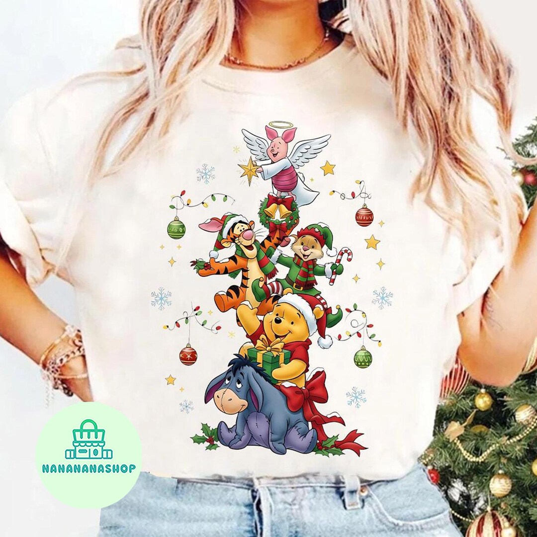 Vintage Winnie the Pooh Christmas Signatures Shirts, Disney Christmas ...