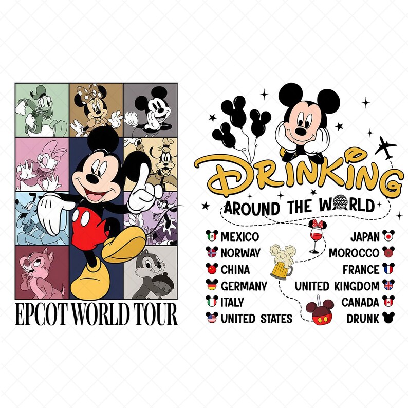 Epcot Drinking Around the World Png, Drinking Around the World ...