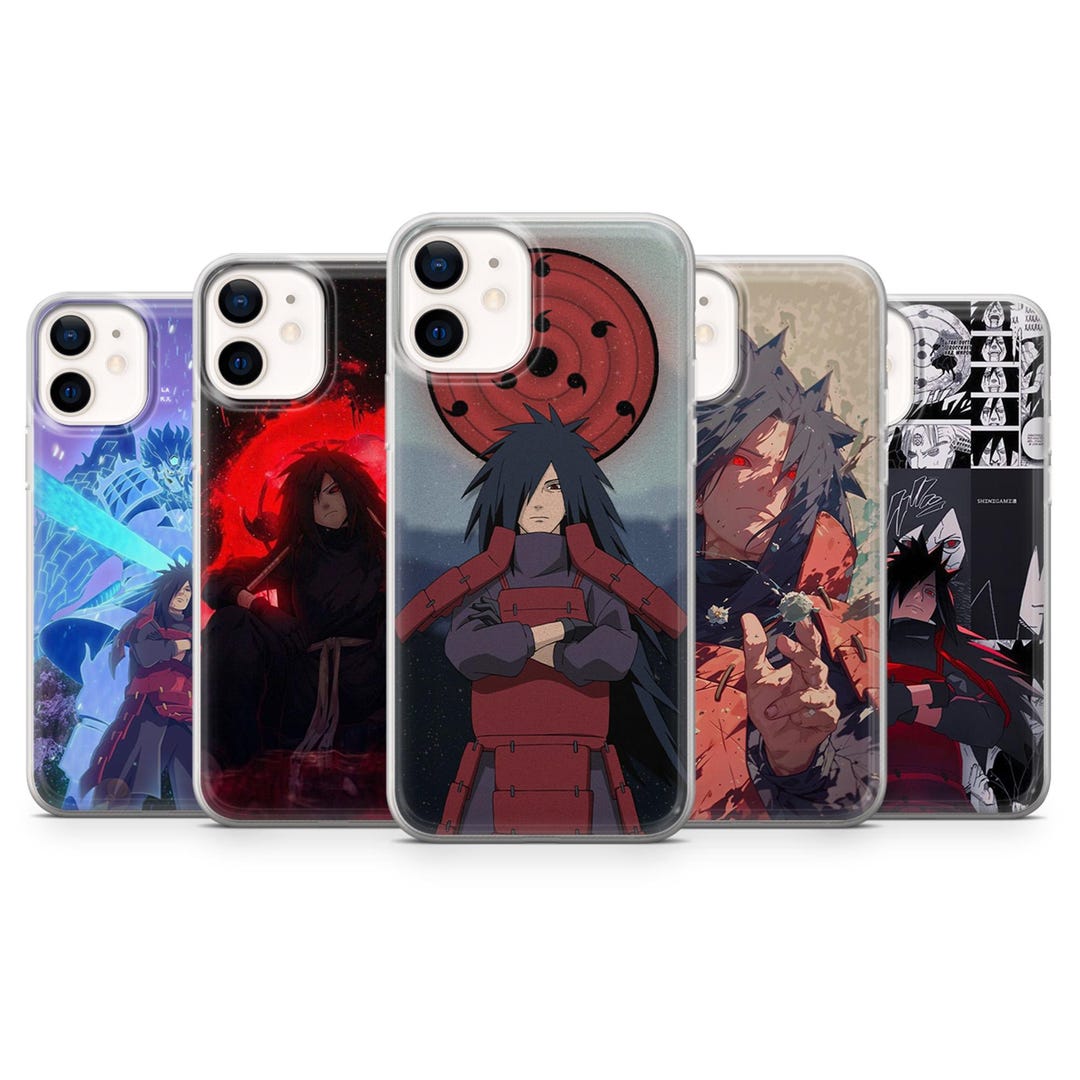 Naruto Phone Case Madara Sharingan Cover for iPhone 16 Plus, 15, 14, 13 ...