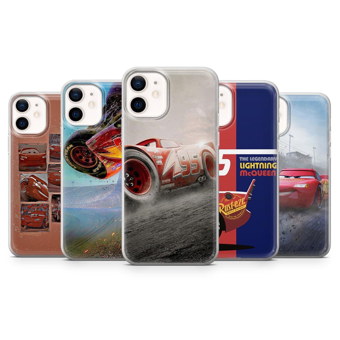 Cars Phone Case Mcqueen Lightning Cover for iPhone 16 Plus, 15, 14, 13 ...