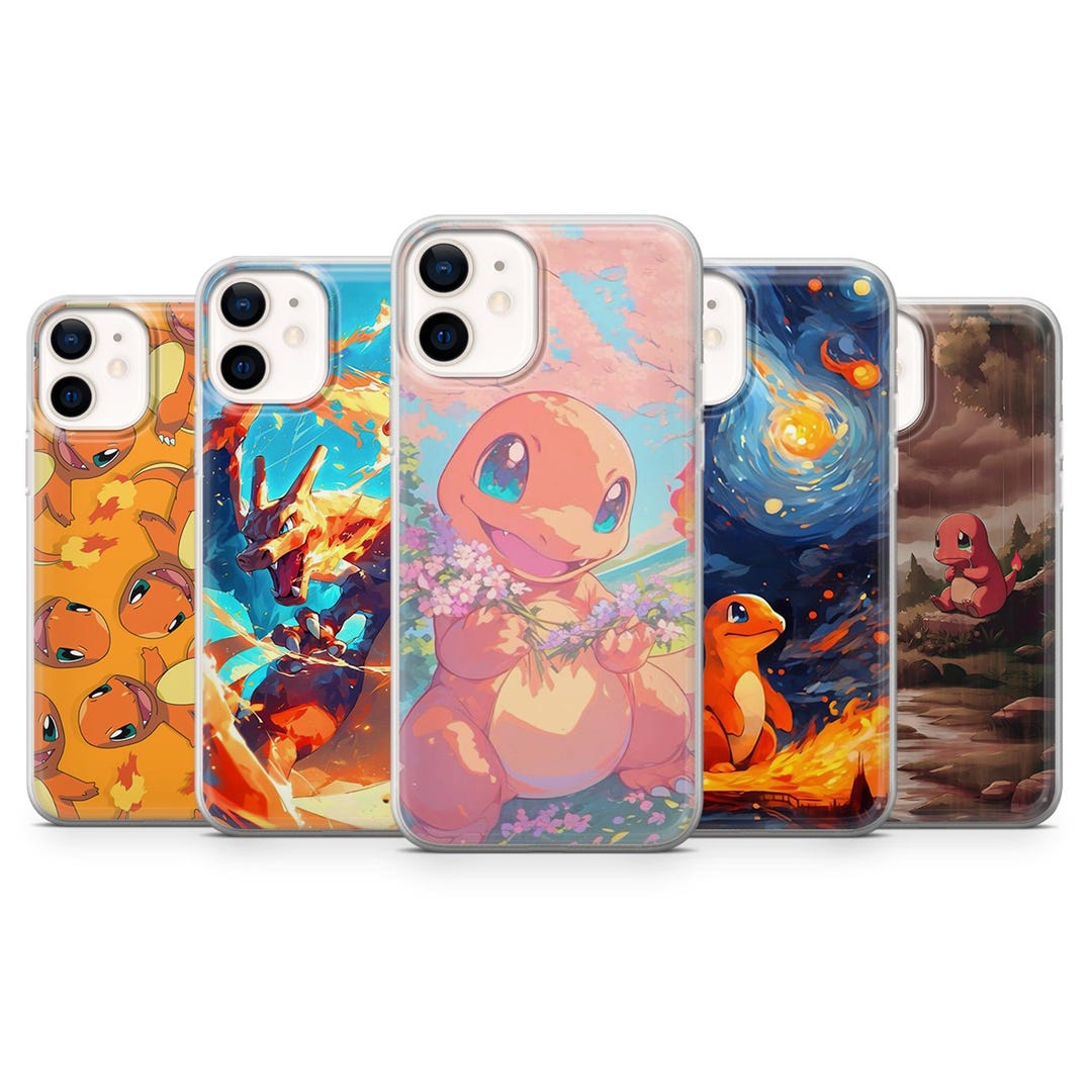 Pokemon Phone Case Charizard Charmander Cover for iPhone 16 Plus, 15 ...
