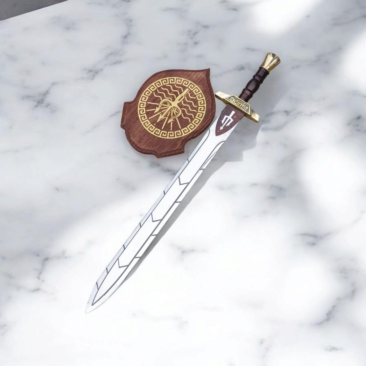 Handmade Riptide Percy Jackson Sword: Full Metal Anaklusmos With Wall ...