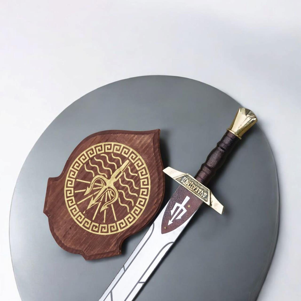 Handmade Riptide Percy Jackson Sword: Full Metal Anaklusmos With Wall ...