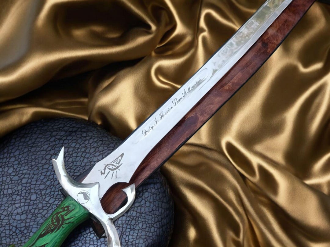Custom Wheel of Time Sword: Viking Buster Cosplay Sword With Leather ...