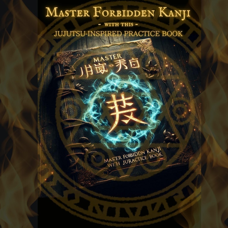 Jujutsu-inspired Kanji Practice Book (digital PDF) | Anime Magic Spells ...