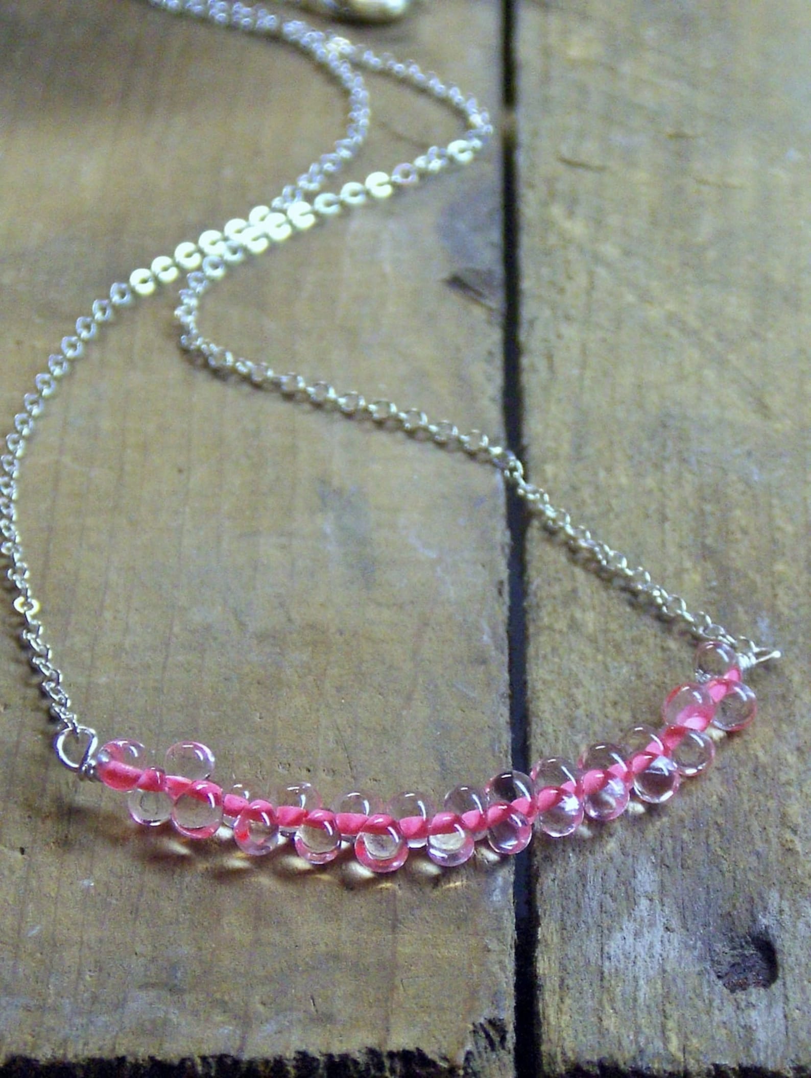 Mermaid Tears. Antique Pink Tear Drop Glass Droplets Handmade - Etsy