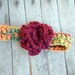 Autumn Flapper Baby Crocheted Rustic Fall Baby Girl Headband. Crimson ...