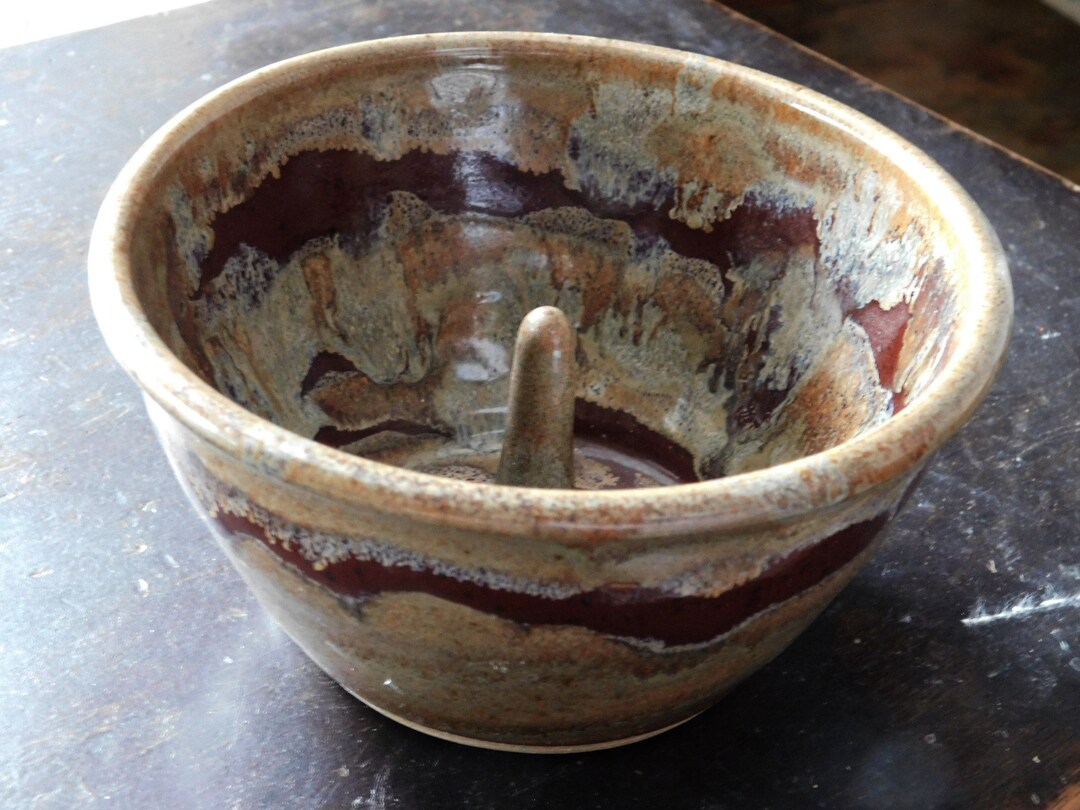 Vintage Apple Baker Pottery Stoneware Bowl, Apple Cooker, Glazed ...