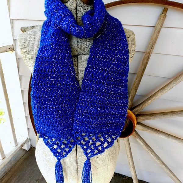 Cobalt Blue Scarf - Etsy
