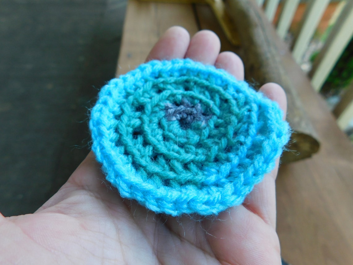 Mini Doll House Crocheted Oval Rug or Bathmat Turquoise Green | Etsy