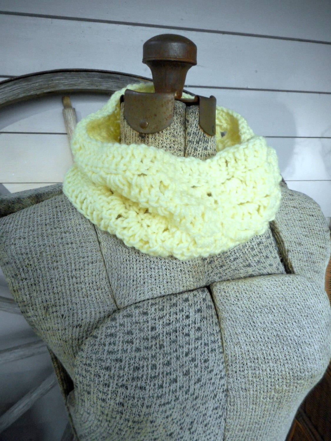 Lemon Wedge Girls Crochet Infinity Scarf Neck Cow Little Girl Toddler ...