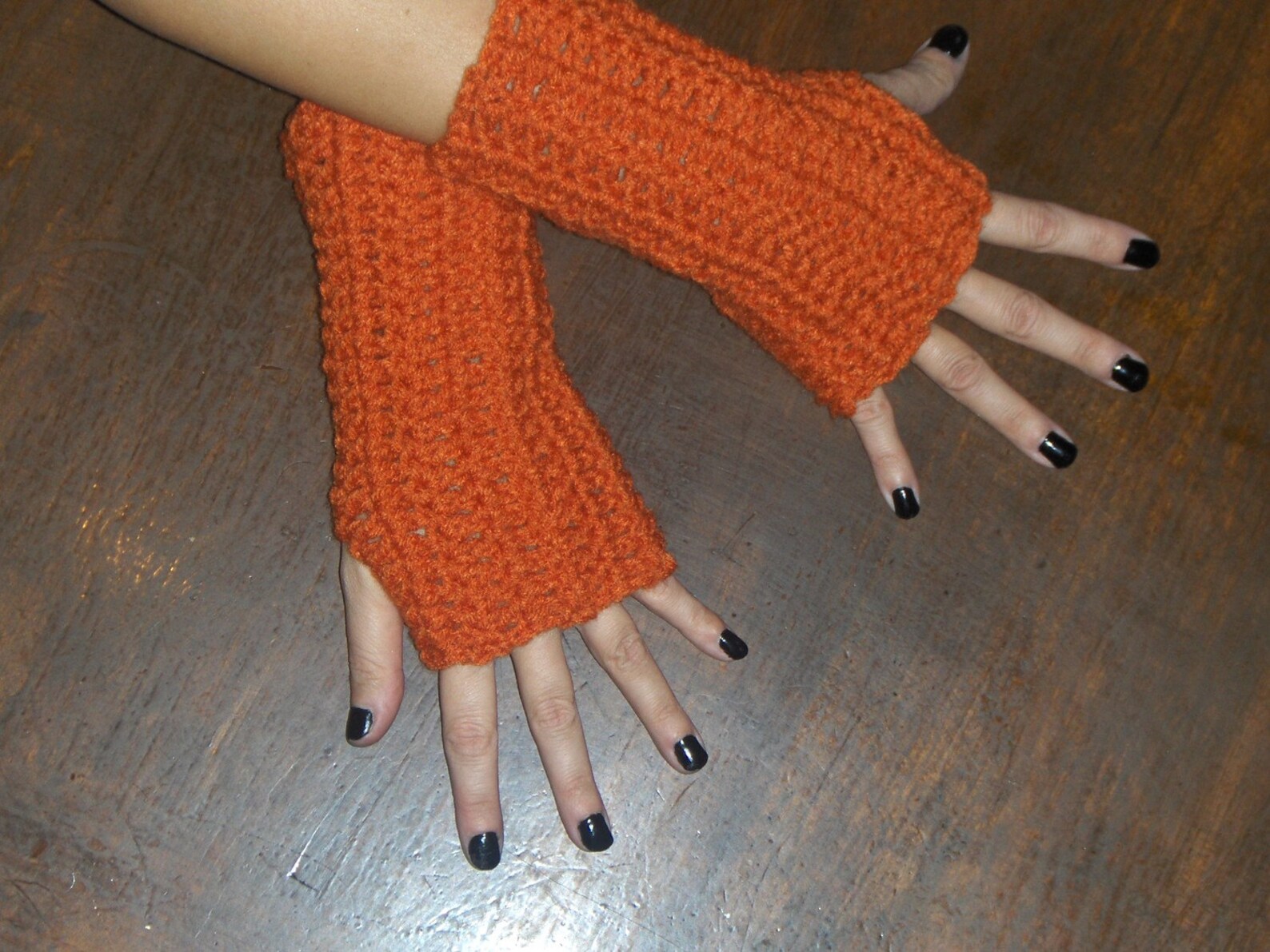The Carrot Spice Cake Fingerless Texting Gloves Crochet Gloves | Etsy