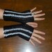 The Skunk Gloves. Handmade Fingerless Gloves, Arm Warmers Crochet . Use ...