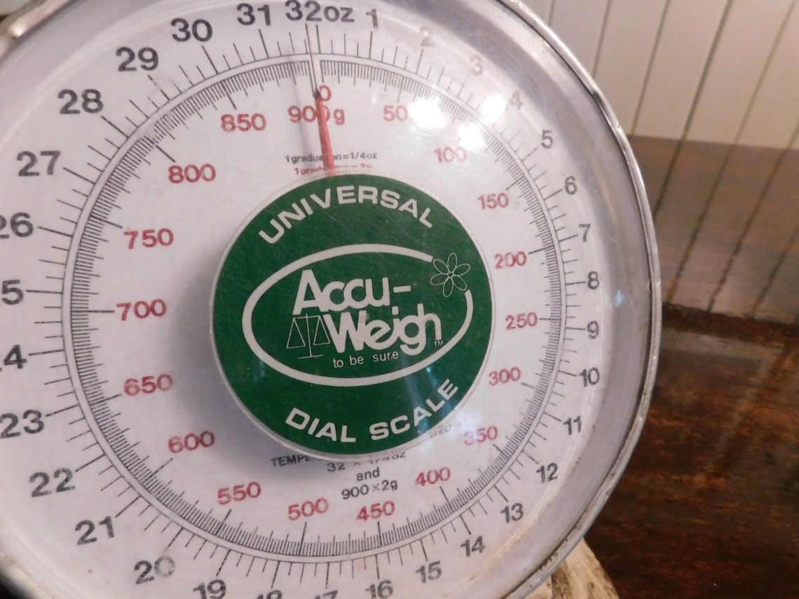 Vintage Accu-Weigh Universal Dial Scale. Farm Stand Scale | Etsy