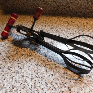 Ecko Vintage Egg Beater Mixer With Red and Cream Wood Handle Made in ...