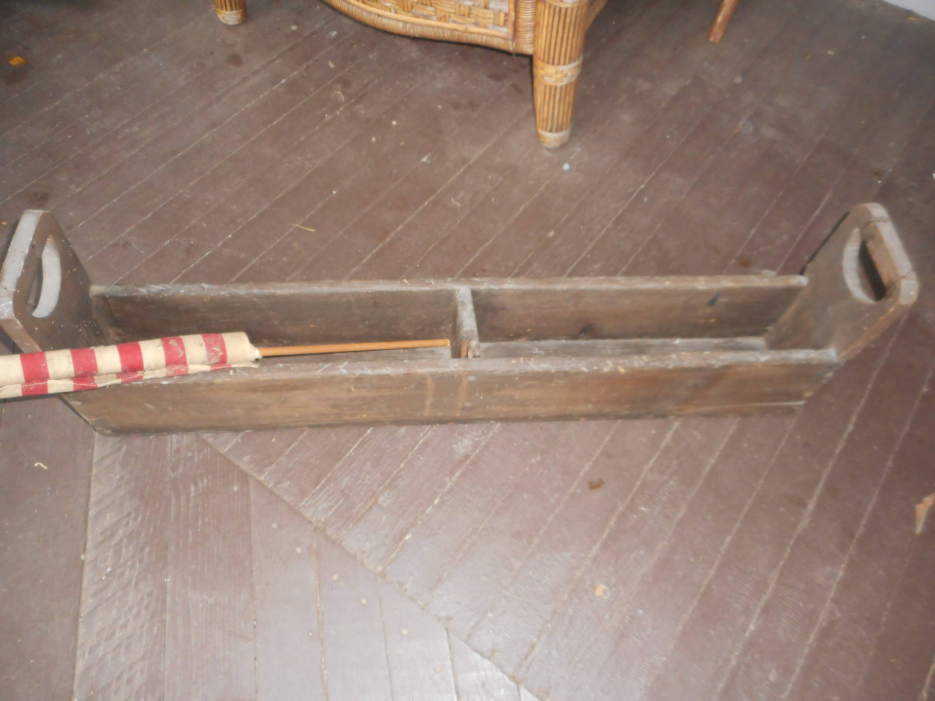 Antique Extra Long Primitive Tool Box / Tool Caddy / Flower | Etsy