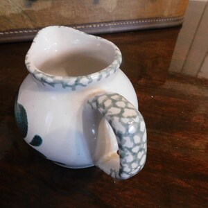Cute Little Country Style Creamer With Emerald Green Heart # ...