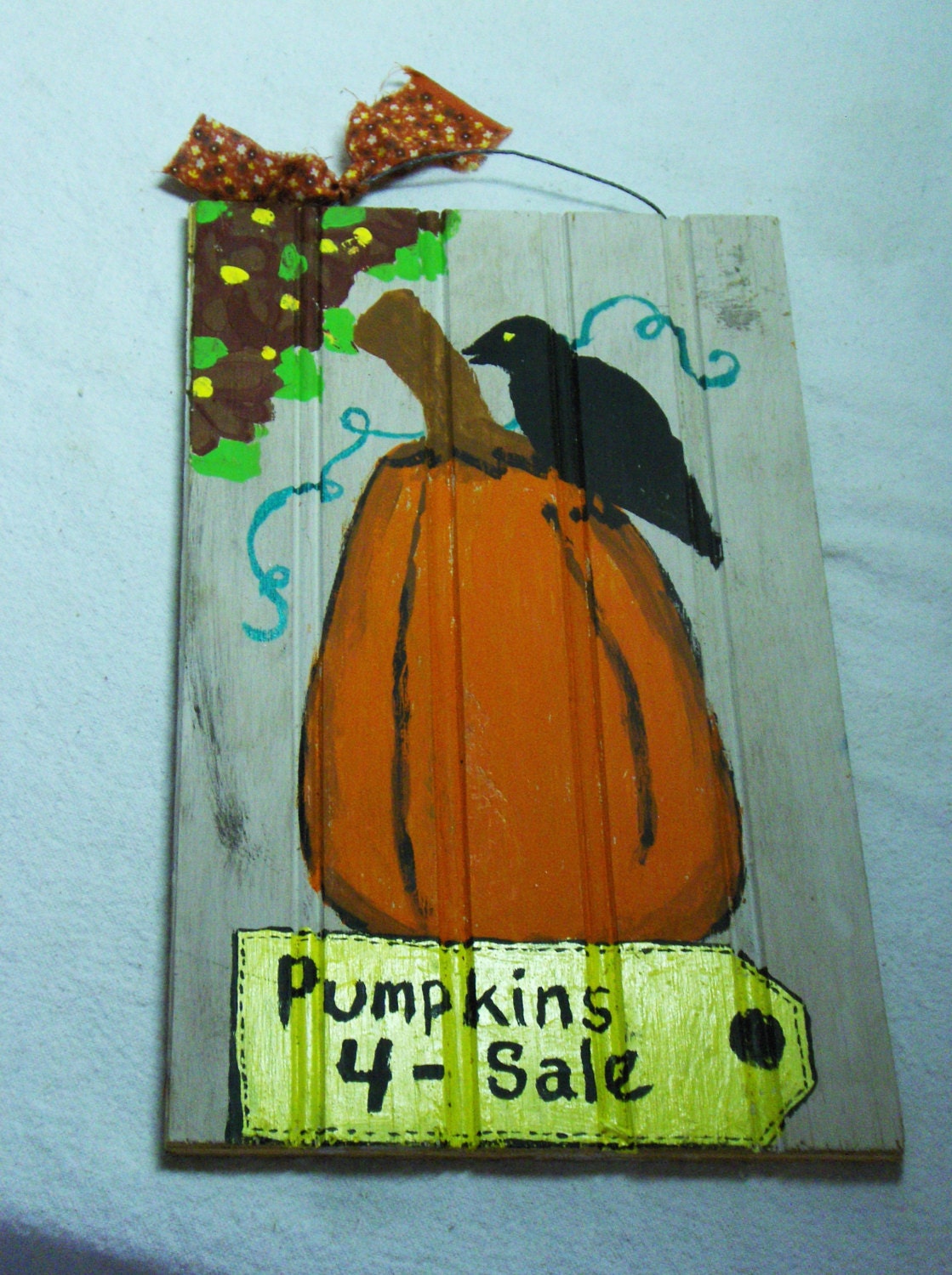 The Pumpkins 4 Sale Handmade Sign Rustic Hand Painted Prim - Etsy