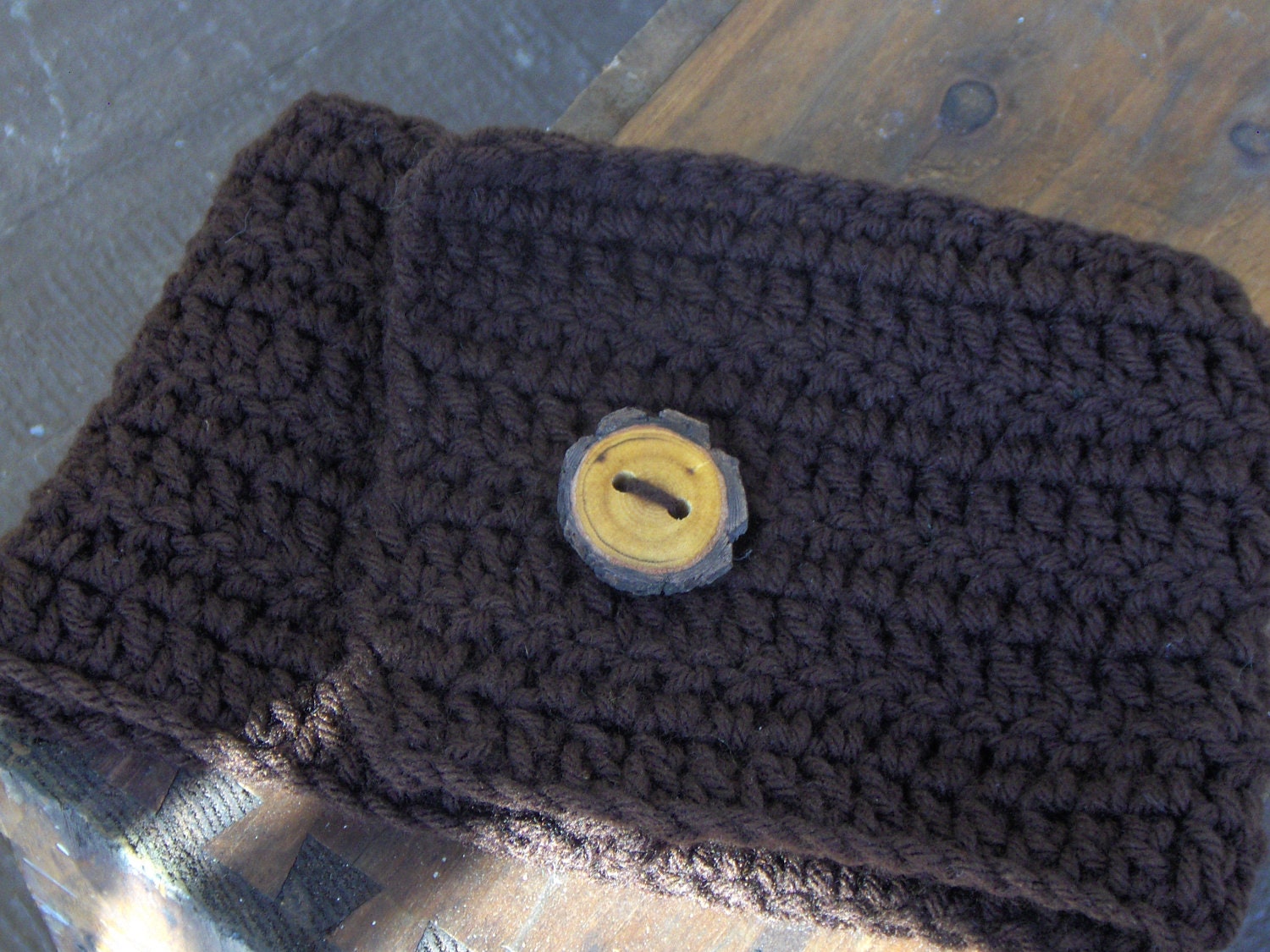 The Coffee & Timber Cowl Rustic Crochet Handmade Crocheted Neck Wrap ...