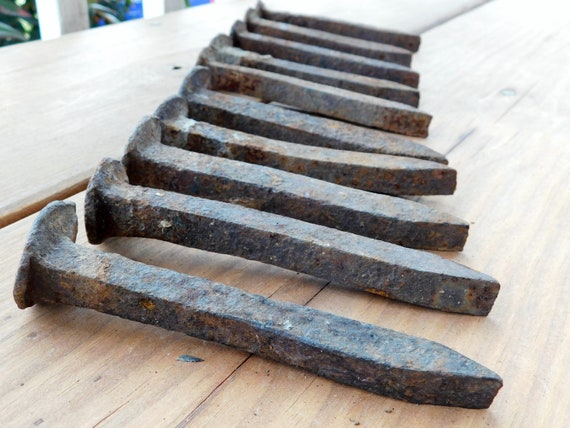 Antique Huge Rusty Railroad Nail Spike. - Etsy