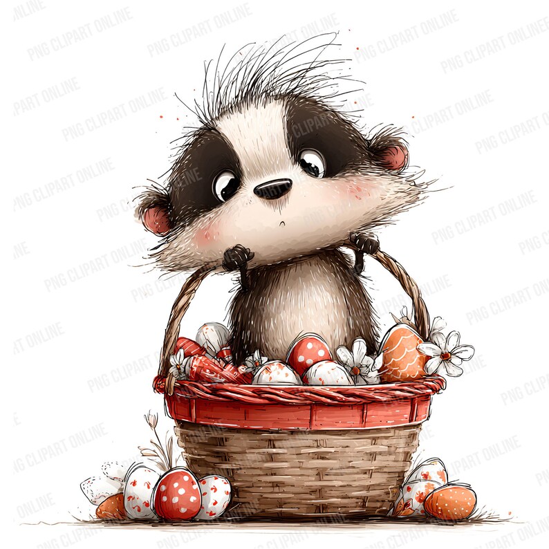 Whimsical Woodland Animals Easter PNG Bundle: Forest Animals With ...