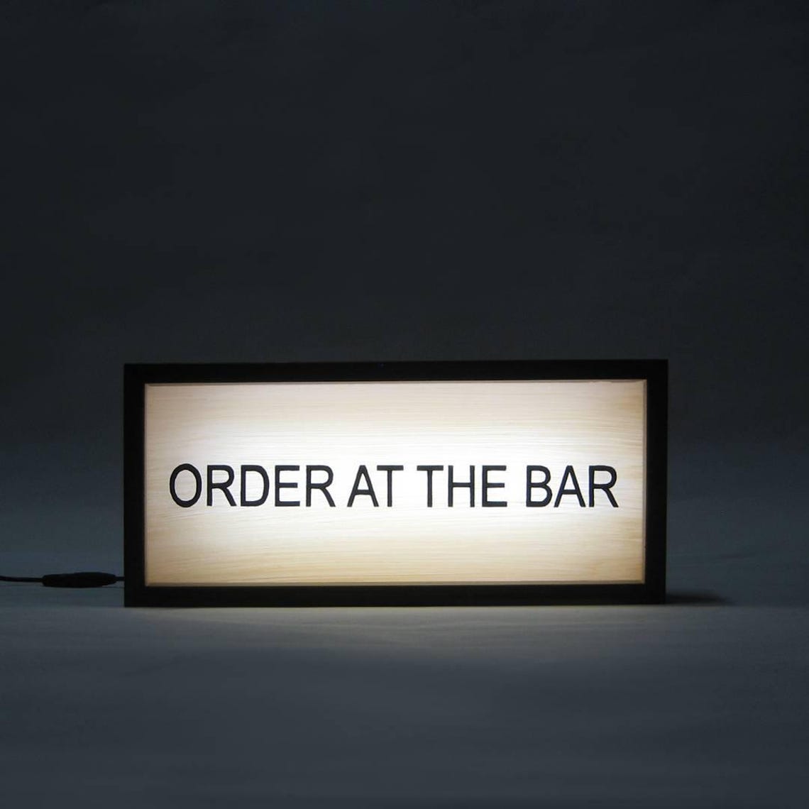 Personalized Light Box Sign, Order Here Sign, Ceiling Mounted Sign ...