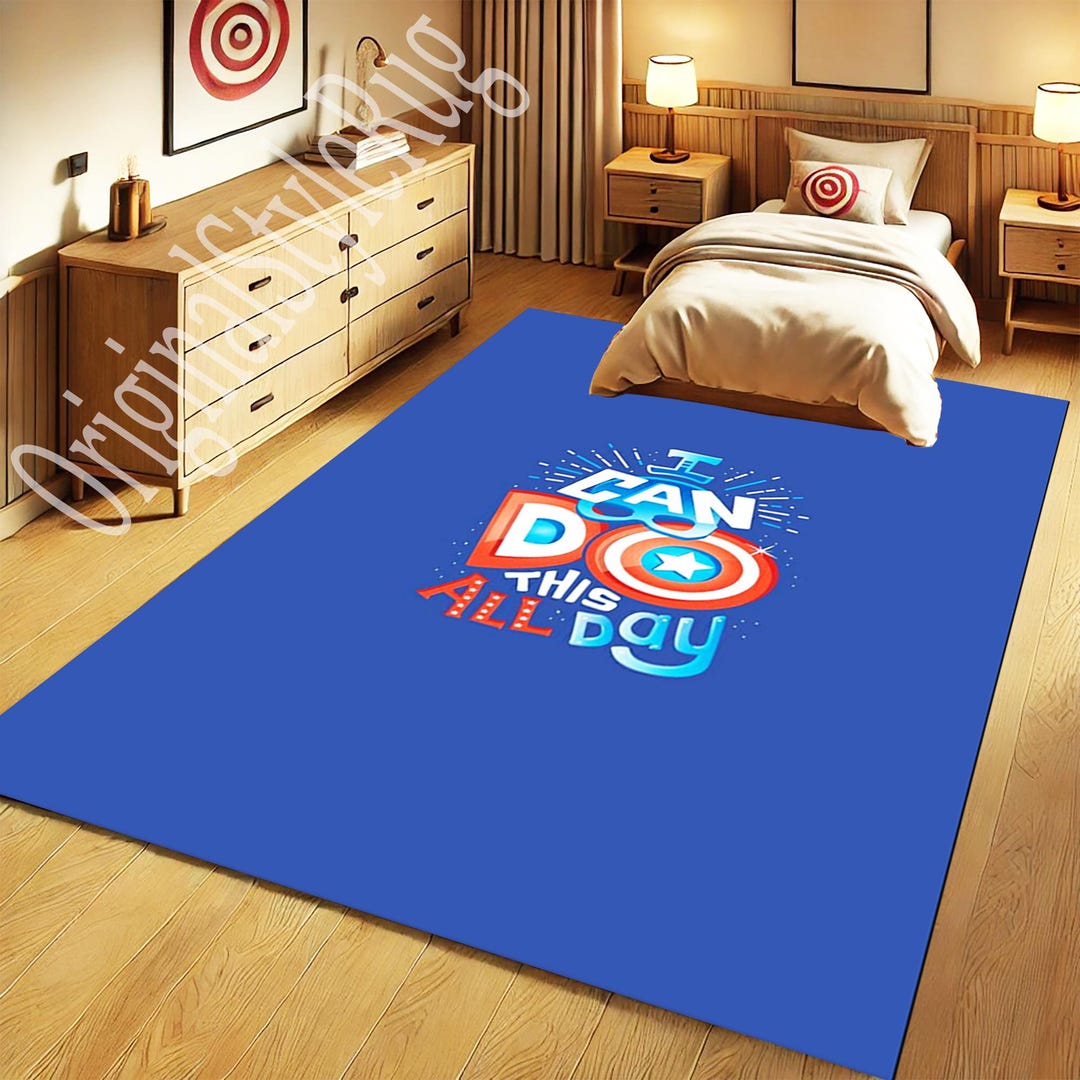 Captain America Rug,avengers,area Rug,themed Rug,home Decor Rug,modern ...