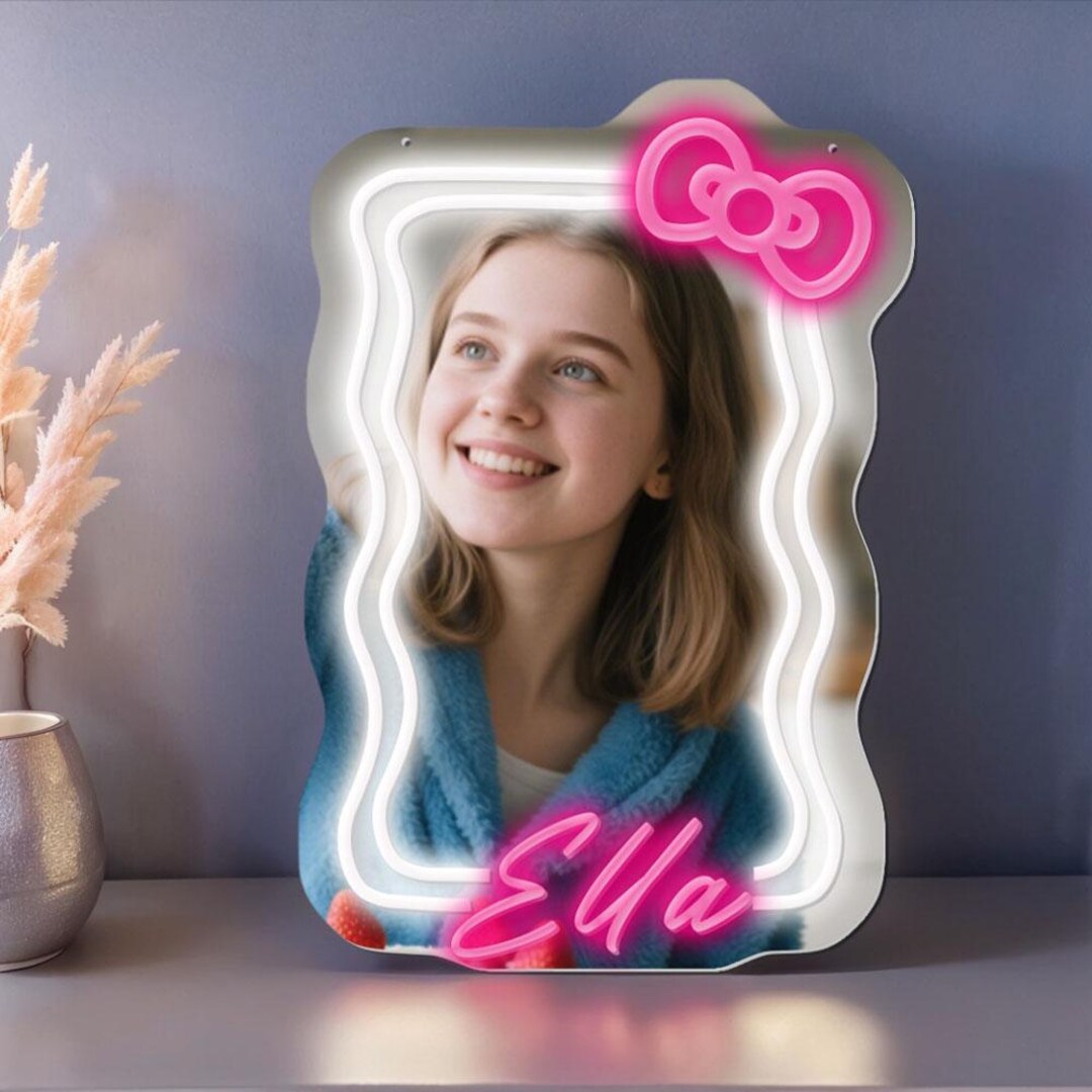 Custom Selfie Neon Sign, Mirror LED Sign for Photo Booth, Backdrop ...