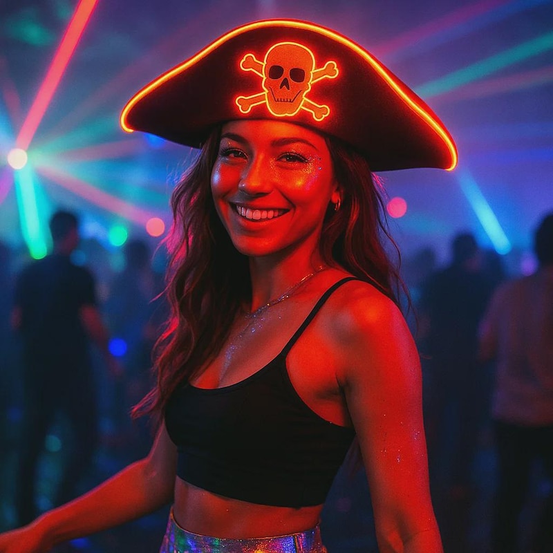 Led Pirate Hat - Etsy