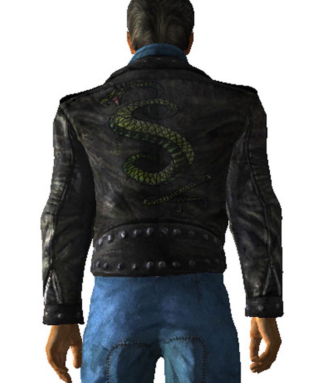 Fallout Studded Snake Leather Jacket - Etsy