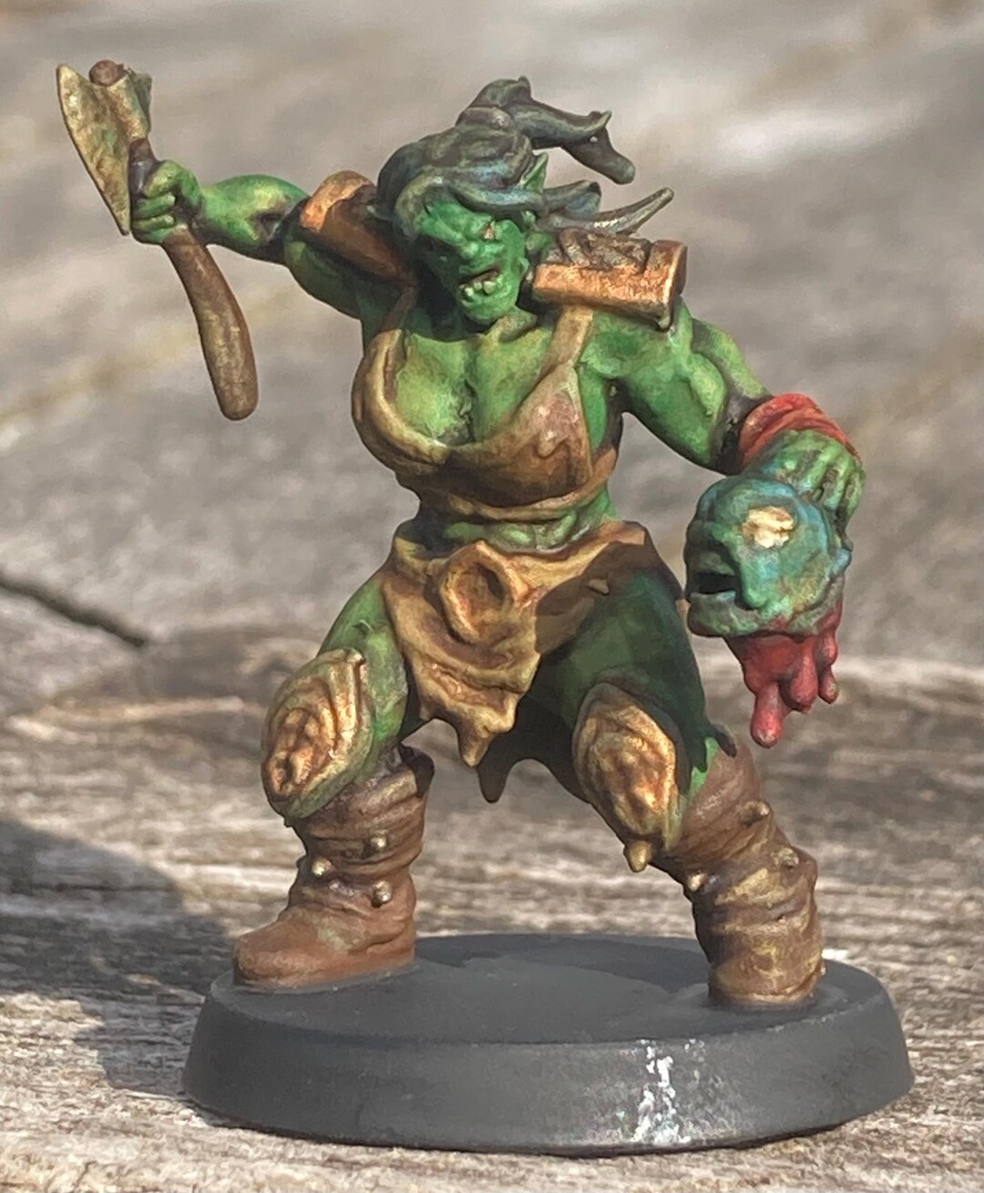 Hand-painted Ork Barbarian (female)- Miniature on 28mm Base - Etsy