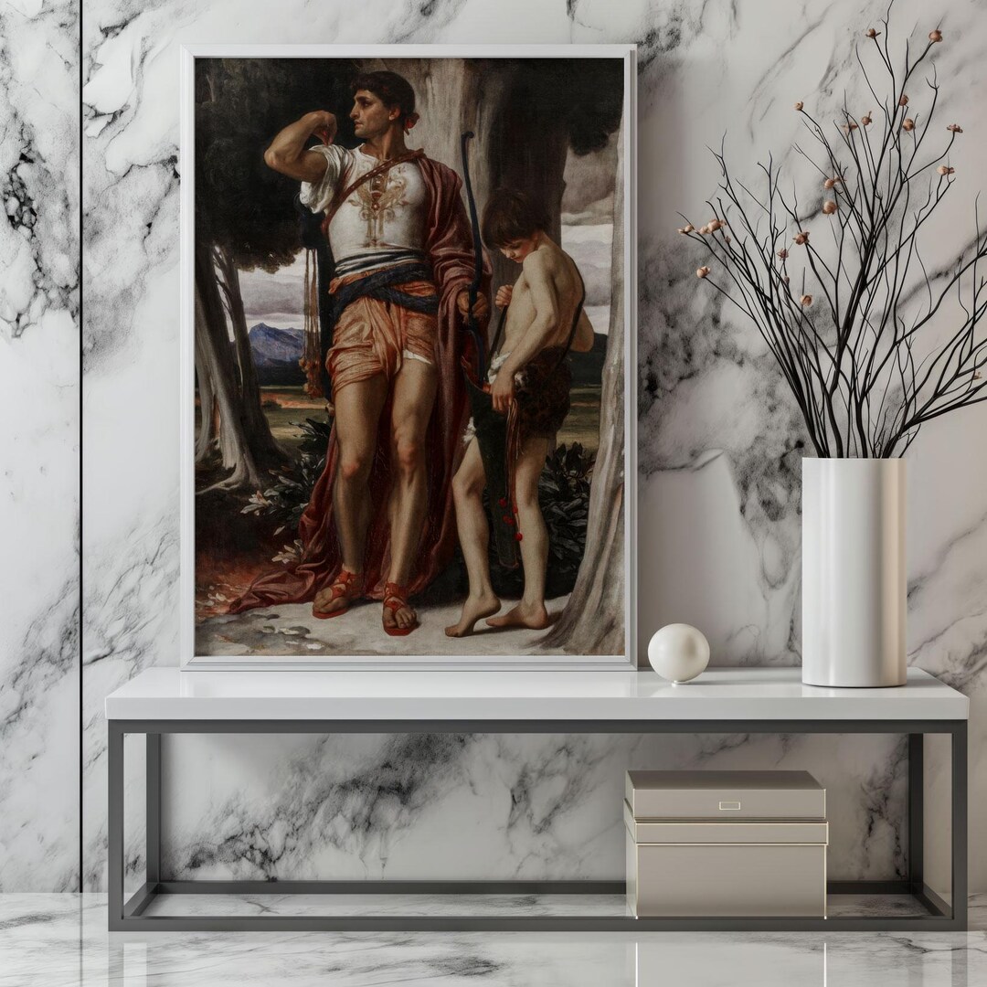 Frederic Leighton Print: Jonathan's Token to David, Biblical Art ...