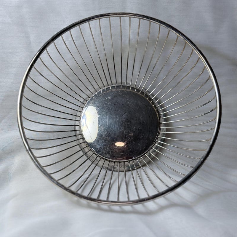 Silver Catchall Basket - Etsy