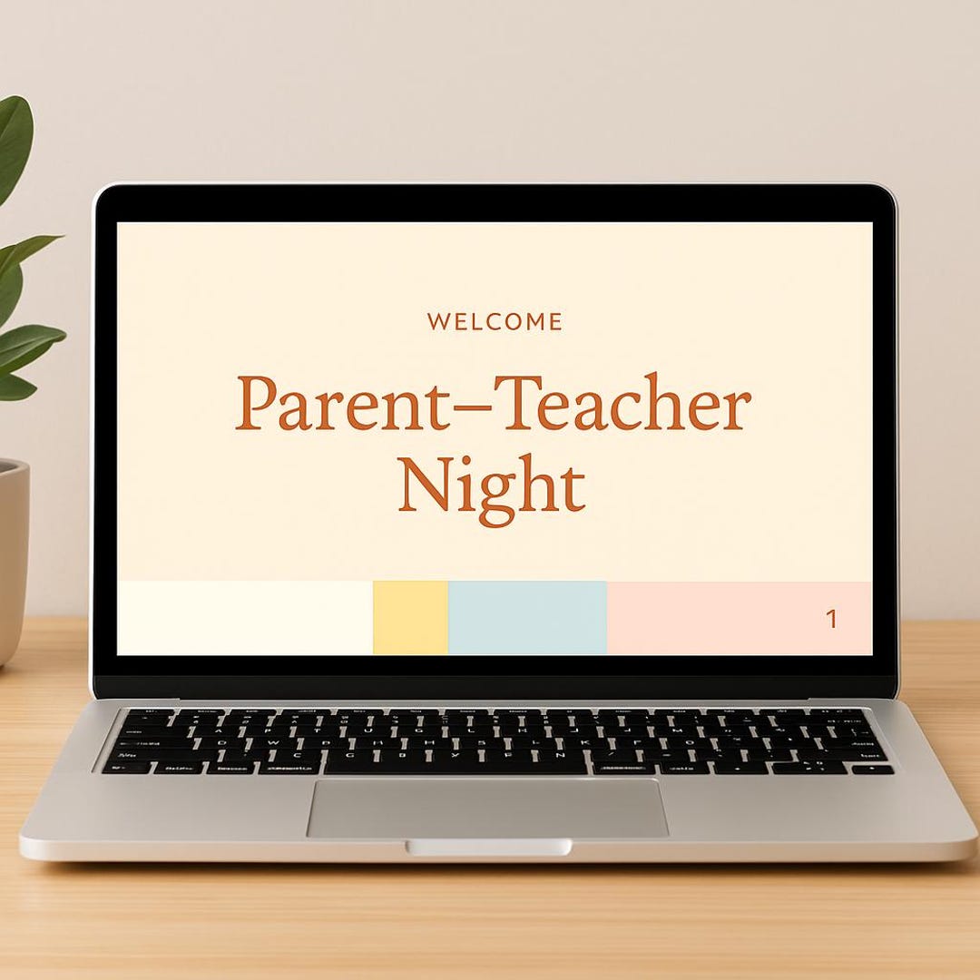 Parent–teacher Night Template | Pastel Editable Powerpoint & Canva ...
