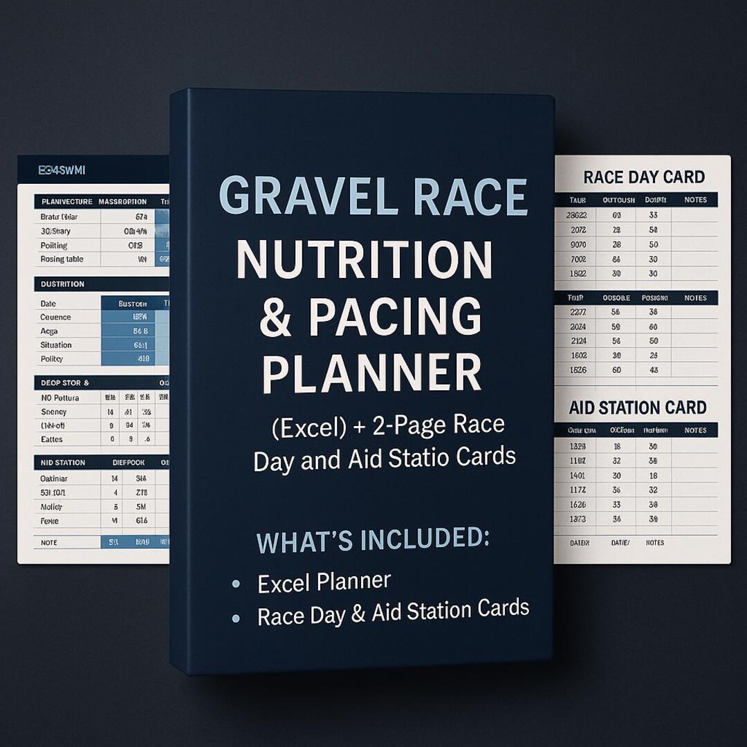 Gravel Race Nutrition & Pacing Planner (excel) + 2-page Race Day and ...