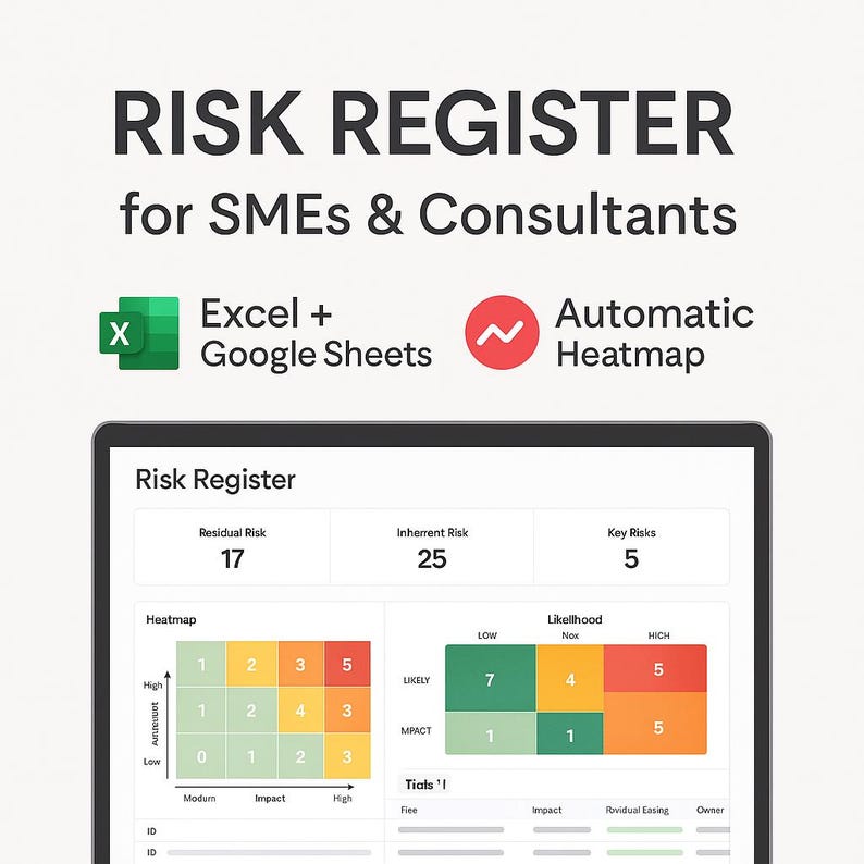 GRC Excel Toolkit Bundle | Risk, Audit & Compliance Management ...